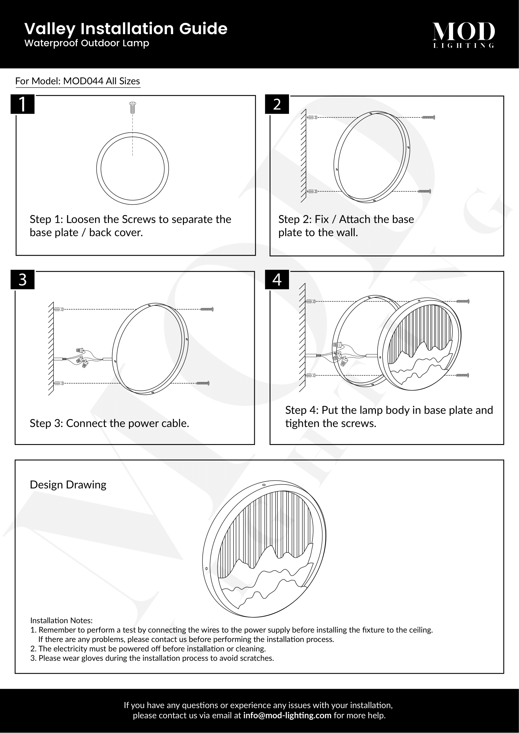 Valley Installation Guide